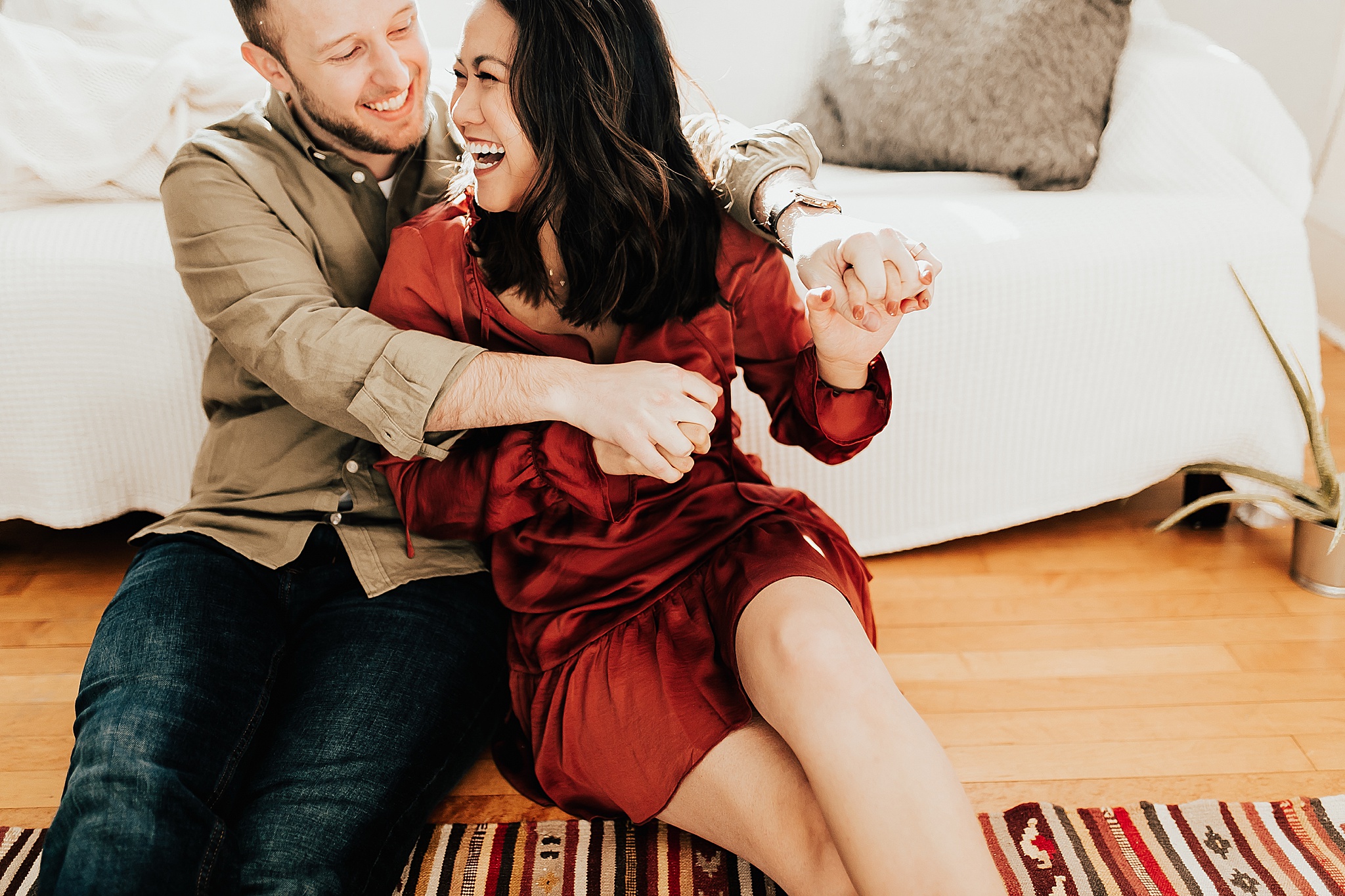 Sunny Morning Minneapolis In Home Session | Nikki & Andy - Whitley B ...