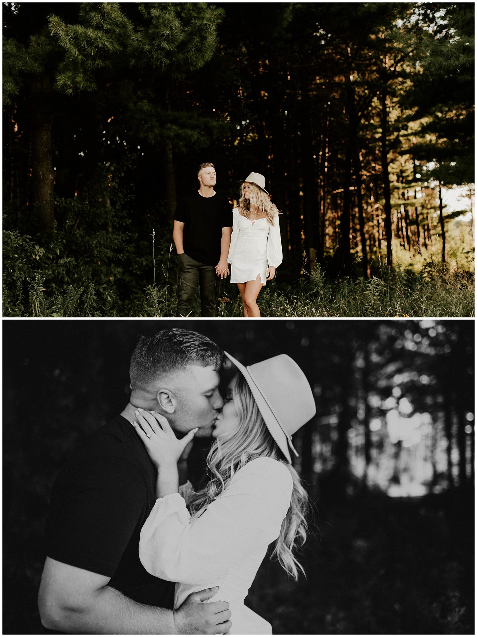 Playful Golden Hour Sunset Engagement | Kristin & Drew - Whitley B ...