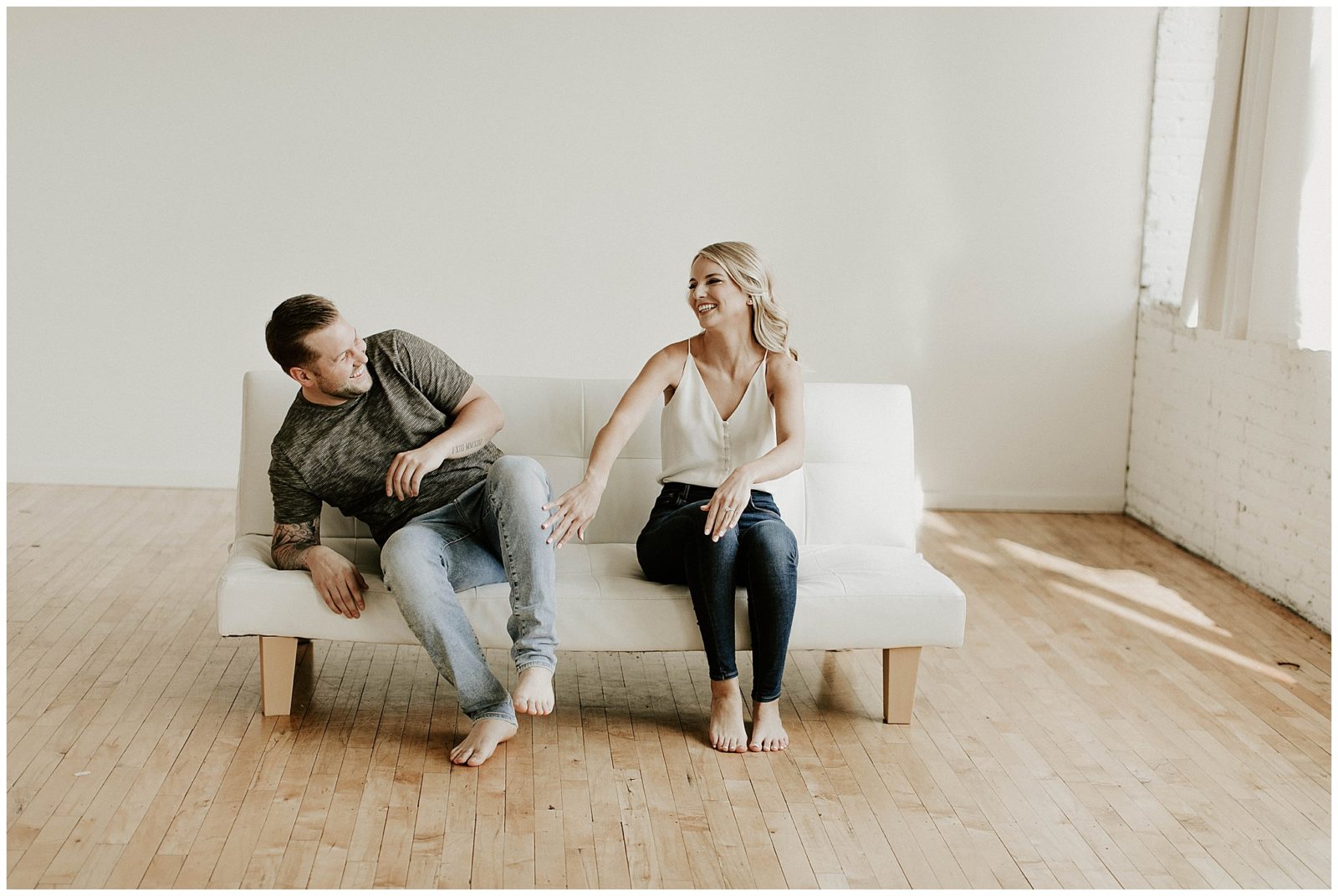 Cozy & Modern Studio Engagement Session - Minneapolis, MN | Katie ...